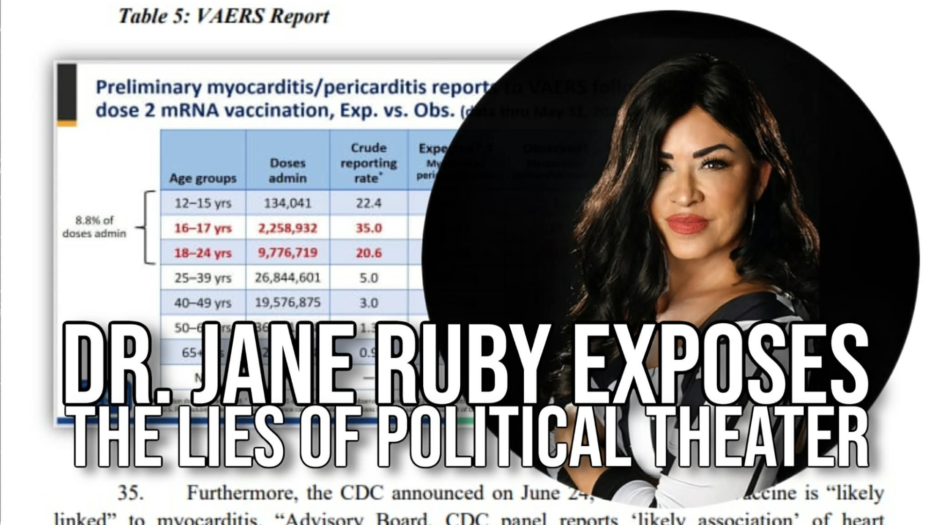 Dr. Jane Ruby Exposes the Lies of Political Theater - The Newscasters